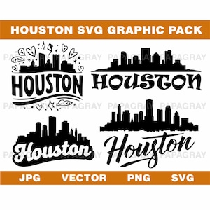 Houston SVG Vector Graphic Bundle - 7 Designs | Digital Download ...