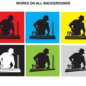 Woodworking SVG Vector Graphic Bundle: 20 Carpentry Designs (digital ...