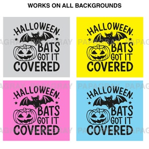 Halloween Bats Sayings SVG Vector Bundle - 18 Designs | Digital ...
