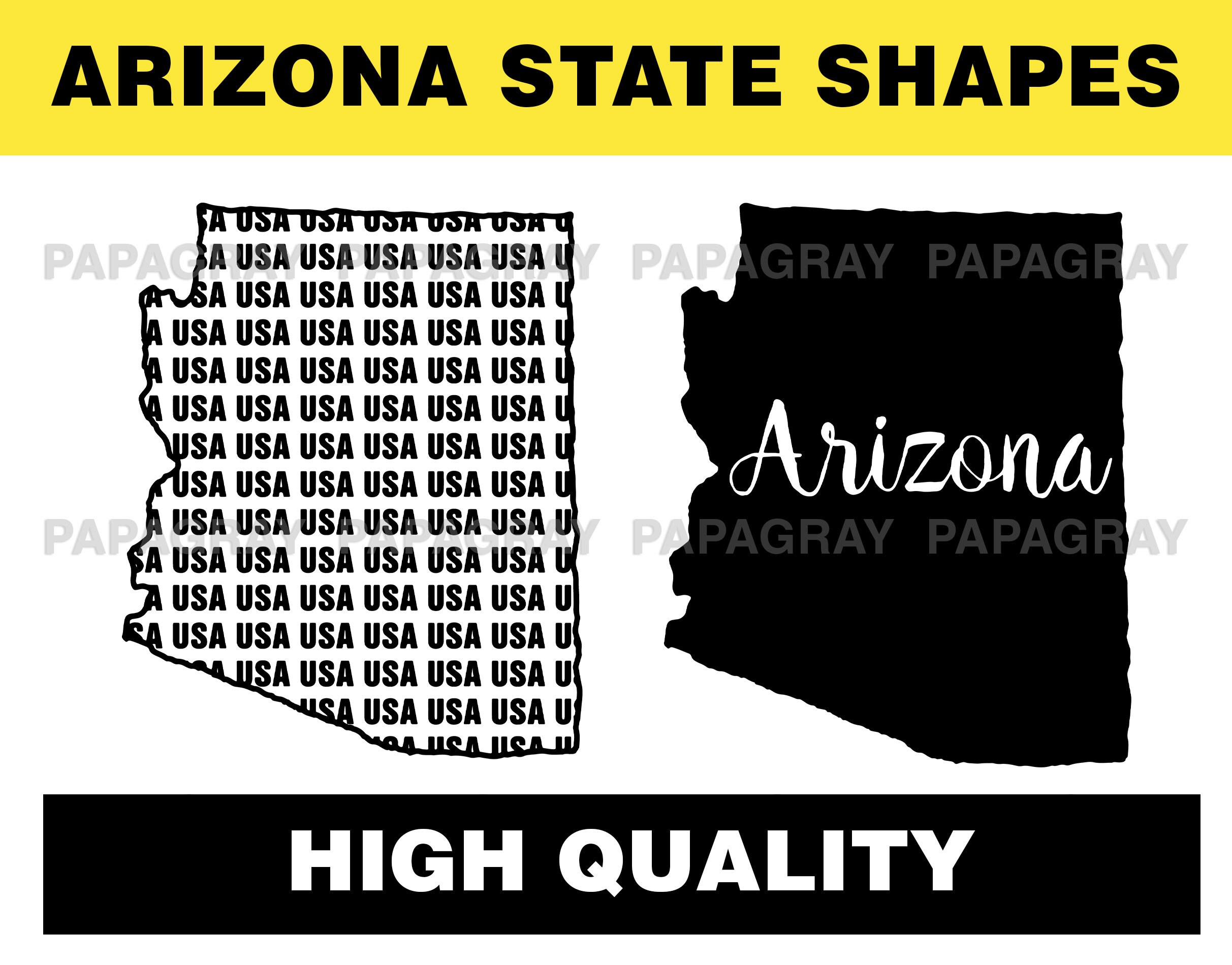 Arizona SVG Arizona State Shape Digital Download Arizona - Etsy