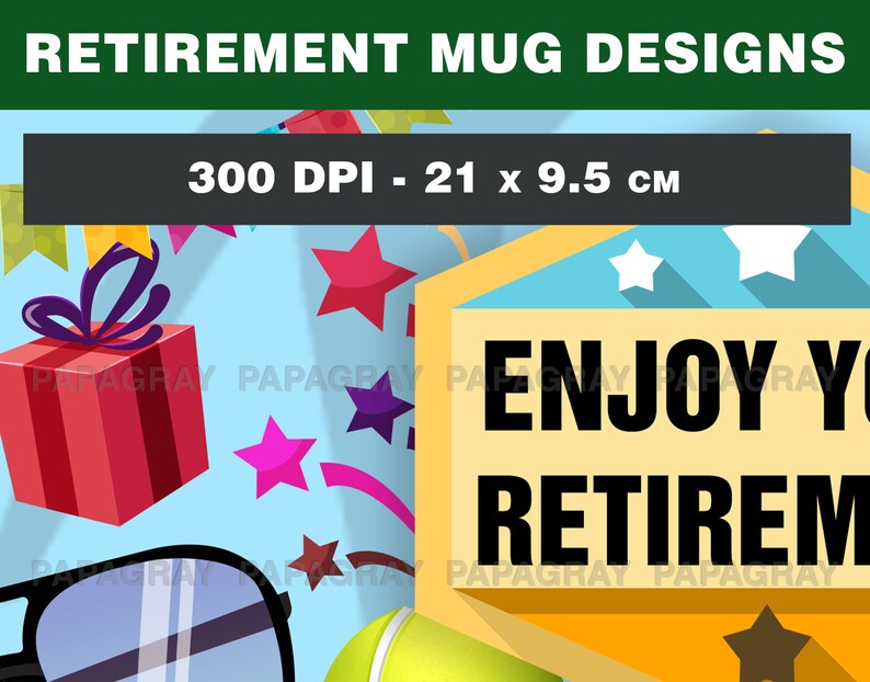 Retirement Mug Sublimation Templates 20 Designs Mug - Etsy UK