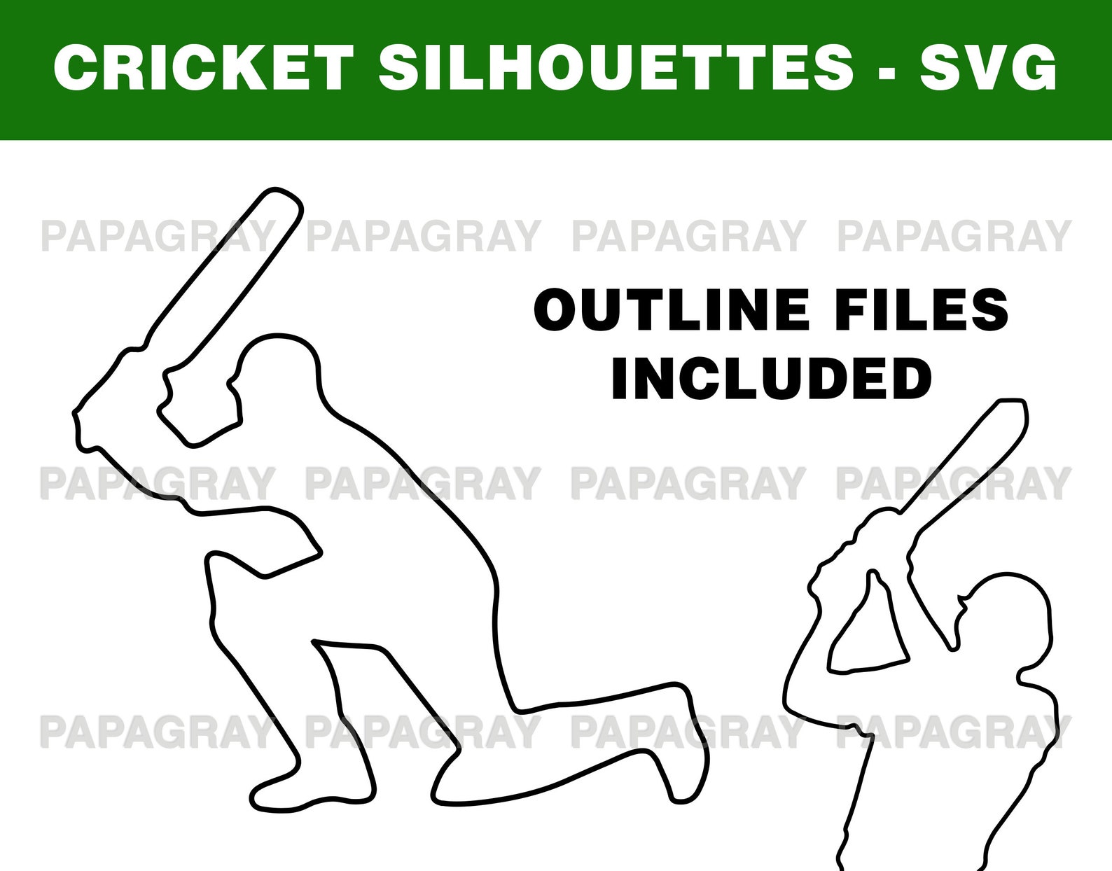 Cricket Silhouette Pack 14 Designs Digital Download - Etsy Australia