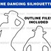 Line Dancing Silhouette Pack - 8 Designs | Digital Download | Cowboy ...