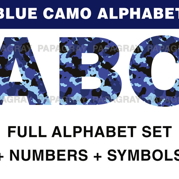 Camo Letters - Etsy