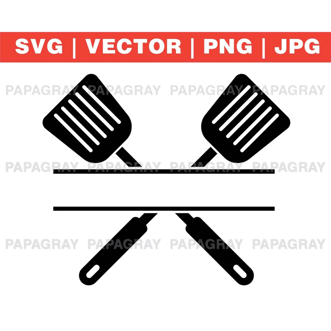 Cooking Monogram SVG Vector Graphic Digital Download Kitchen Chef PNG ...