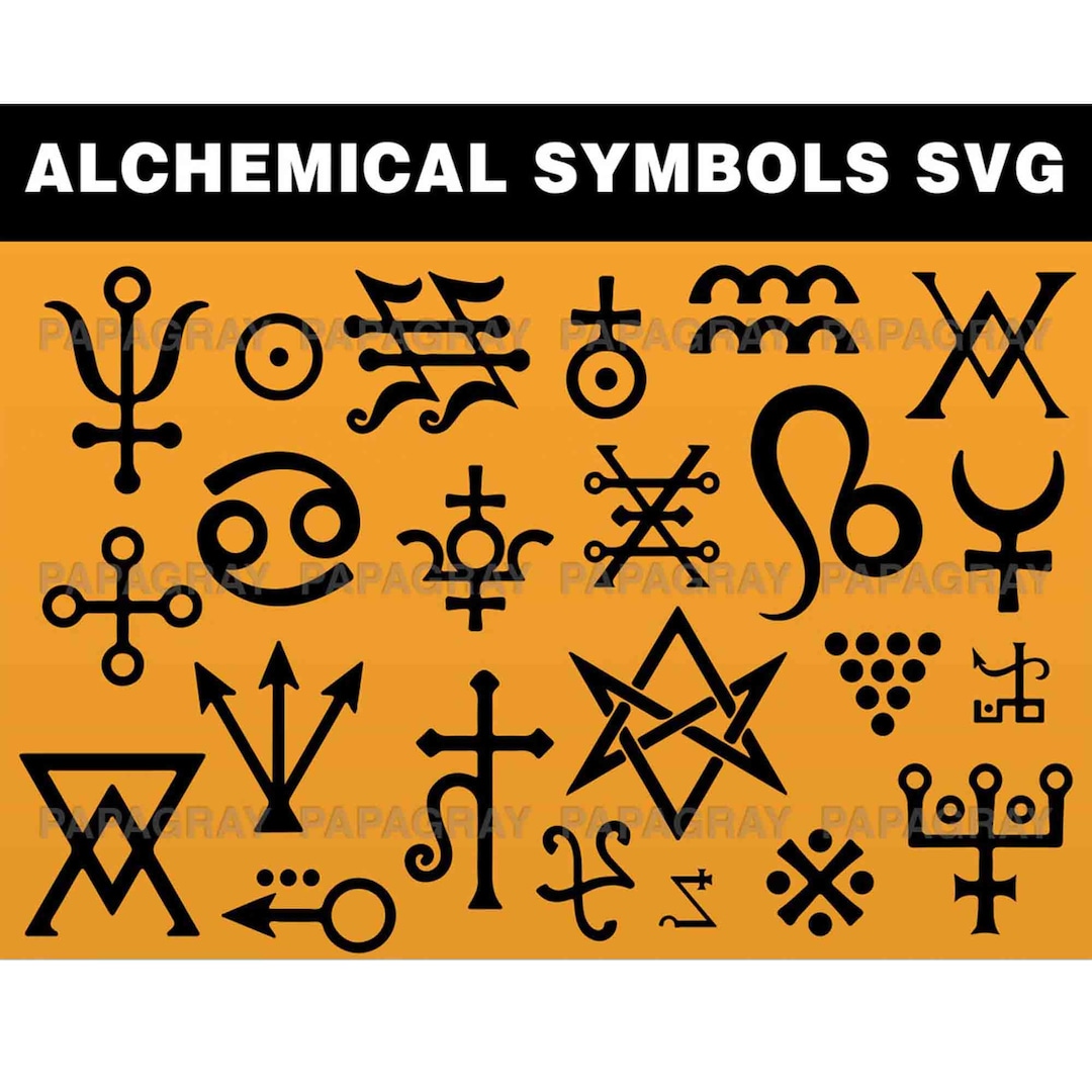 Alchemical SVG Silhouette Pack - 30 Designs | Digital Download ...