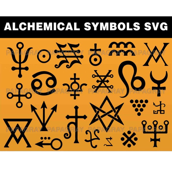 Svg Alchemical Symbols - Etsy