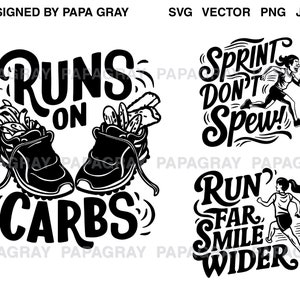 Running Sayings SVG Vector Bundle - 20 Designs | Digital Download ...