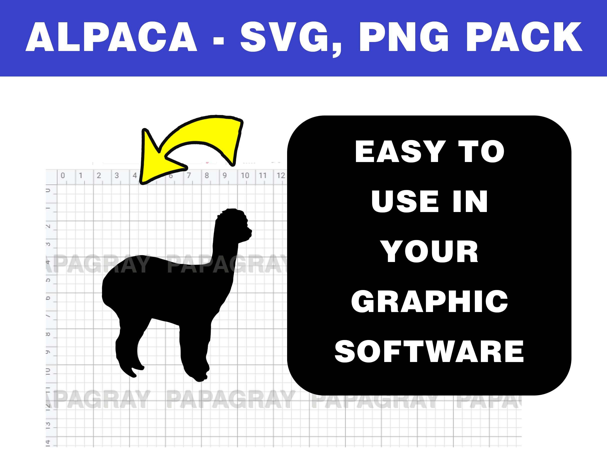 Alpaca Silhouette Pack 10 Designs Digital Download - Etsy