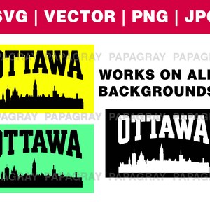 Ottawa Skyline SVG | Digital Download | Vector Skyline Graphic ...