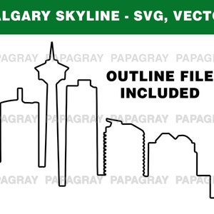 Calgary Skyline SVG | Digital Download | Calgary SVG, Calgary Canada ...