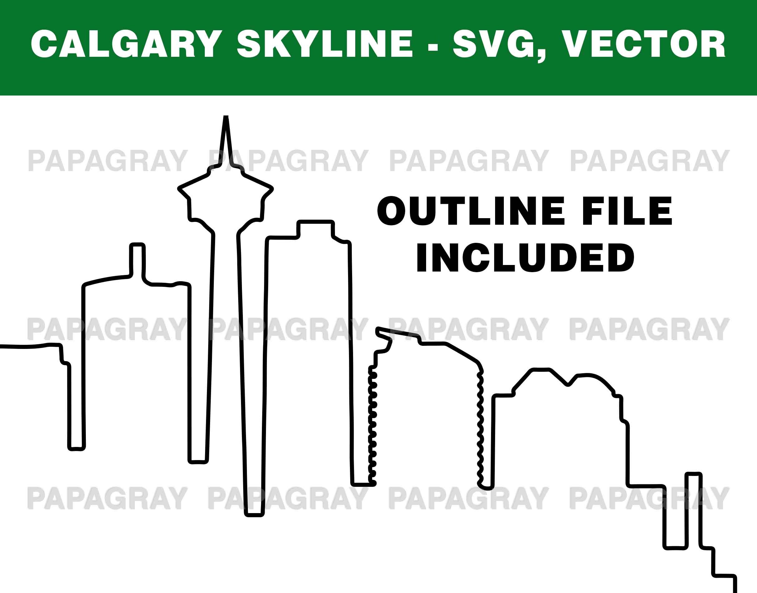 Calgary Skyline SVG Digital Download Calgary SVG Calgary | Etsy