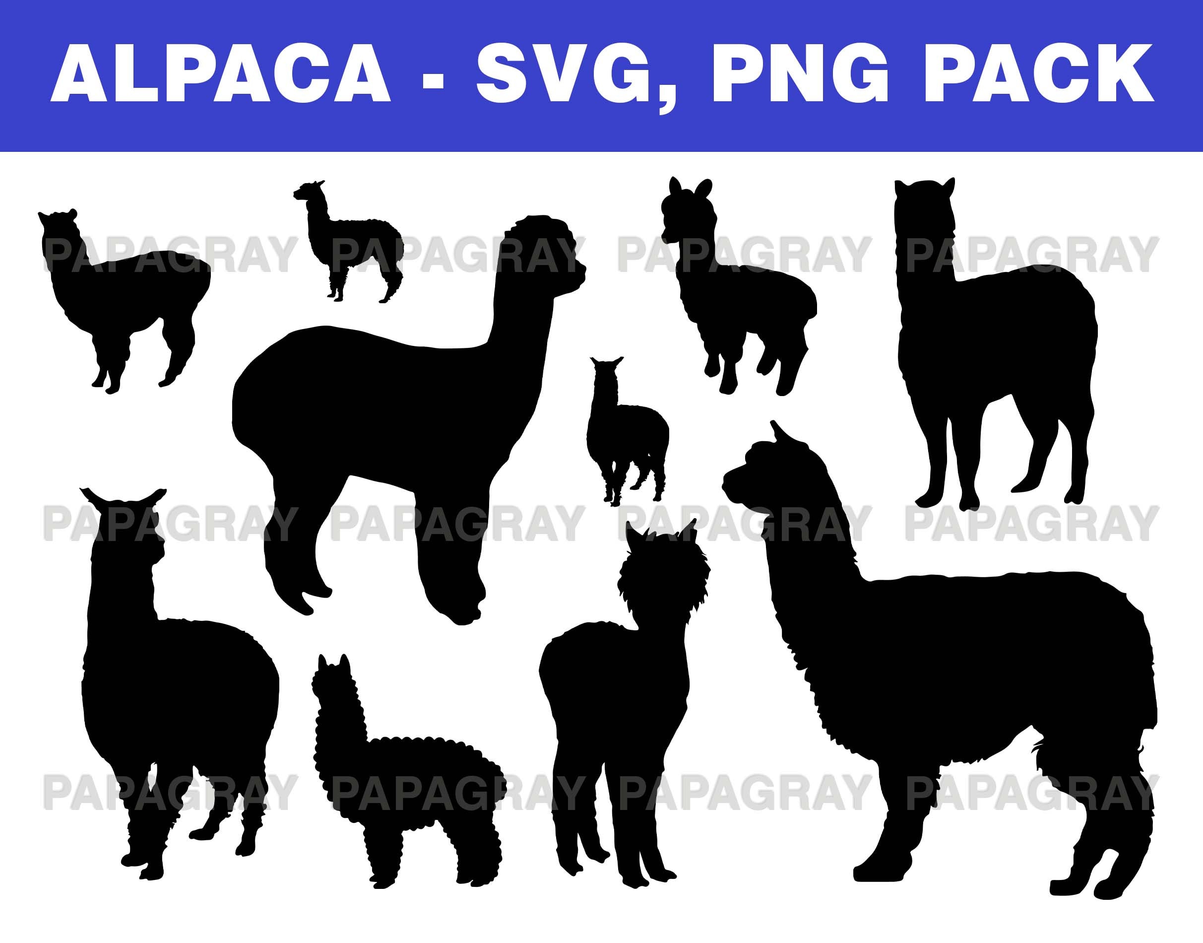 cuttable cilp art Alpaca svg vector graphic art Alpaca png cut file ...