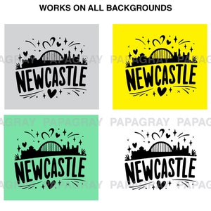 Newcastle UK SVG Vector Graphic Bundle: City Skyline (digital Download ...