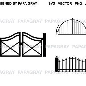 14 Gates Silhouette SVG Vector Bundle | Digital Download | Gateway ...