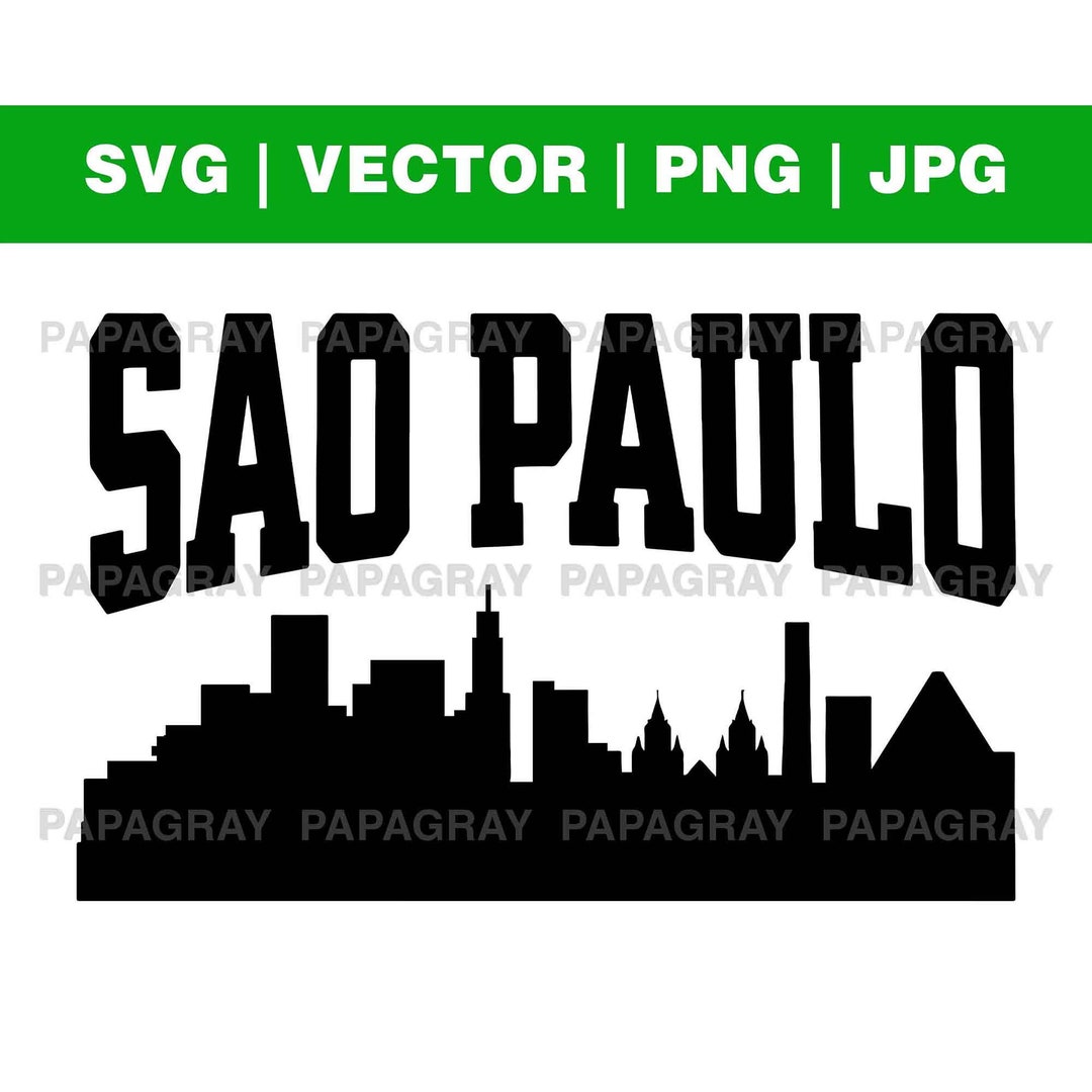 Sao Paulo Skyline SVG Digital Download Brazil Country, Sao Paulo SVG ...
