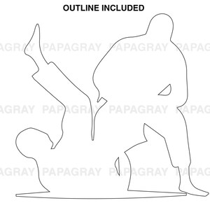 Brazilian Jiu Jitsu SVG Silhouette Vector Graphic Bundle - 20 Designs ...