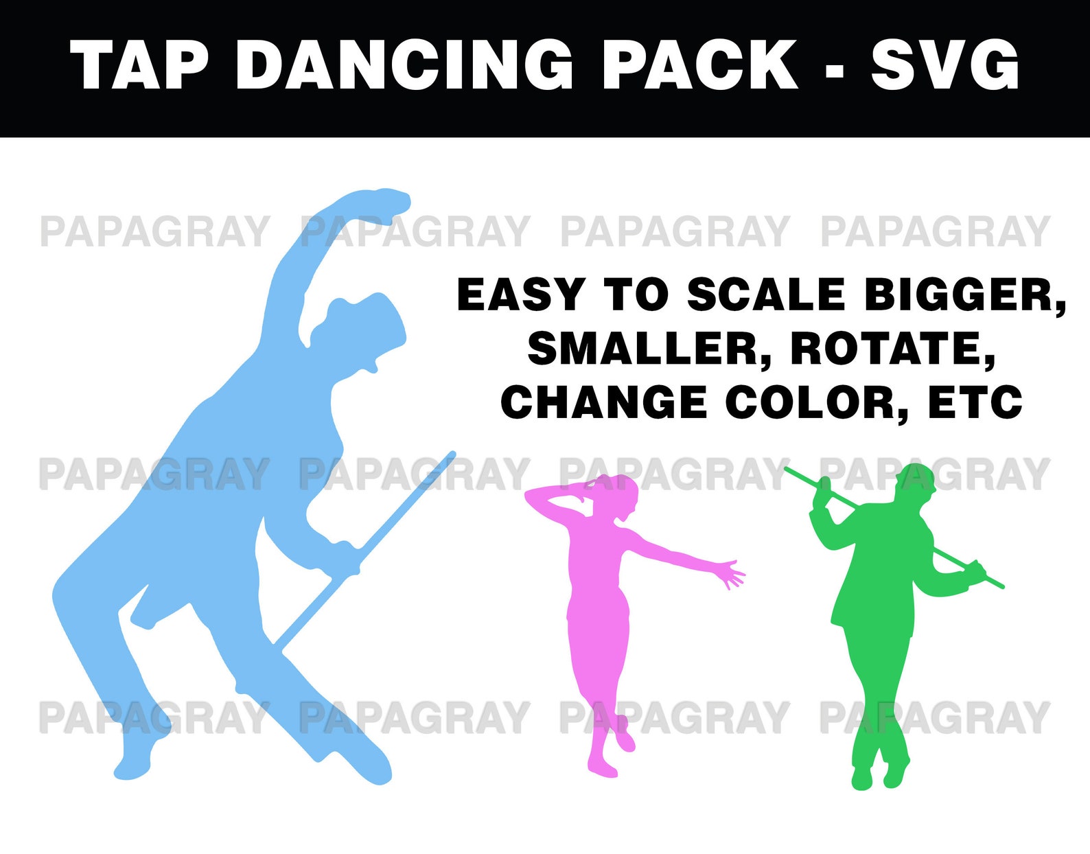 Tap Dancing Silhouette Pack - 10 Designs | Digital Download | Tap ...