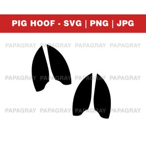 Pig Hoof SVG | Digital Download | Pig Feet PNG, Pig Feet Silhouette ...