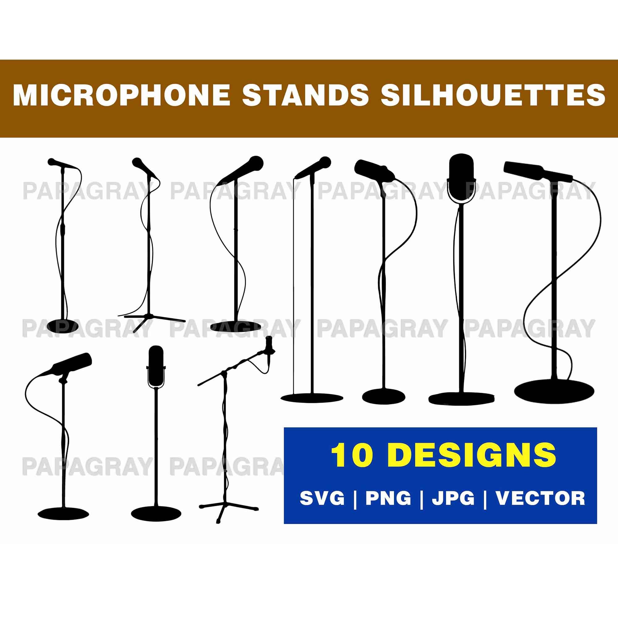 Microphone Stand Clip Art