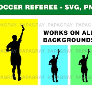Soccer Referee Silhouette SVG Pack - 8 Designs | Digital Download ...