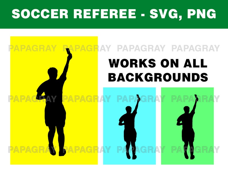 Soccer Referee Silhouette SVG Pack 8 Designs Digital - Etsy