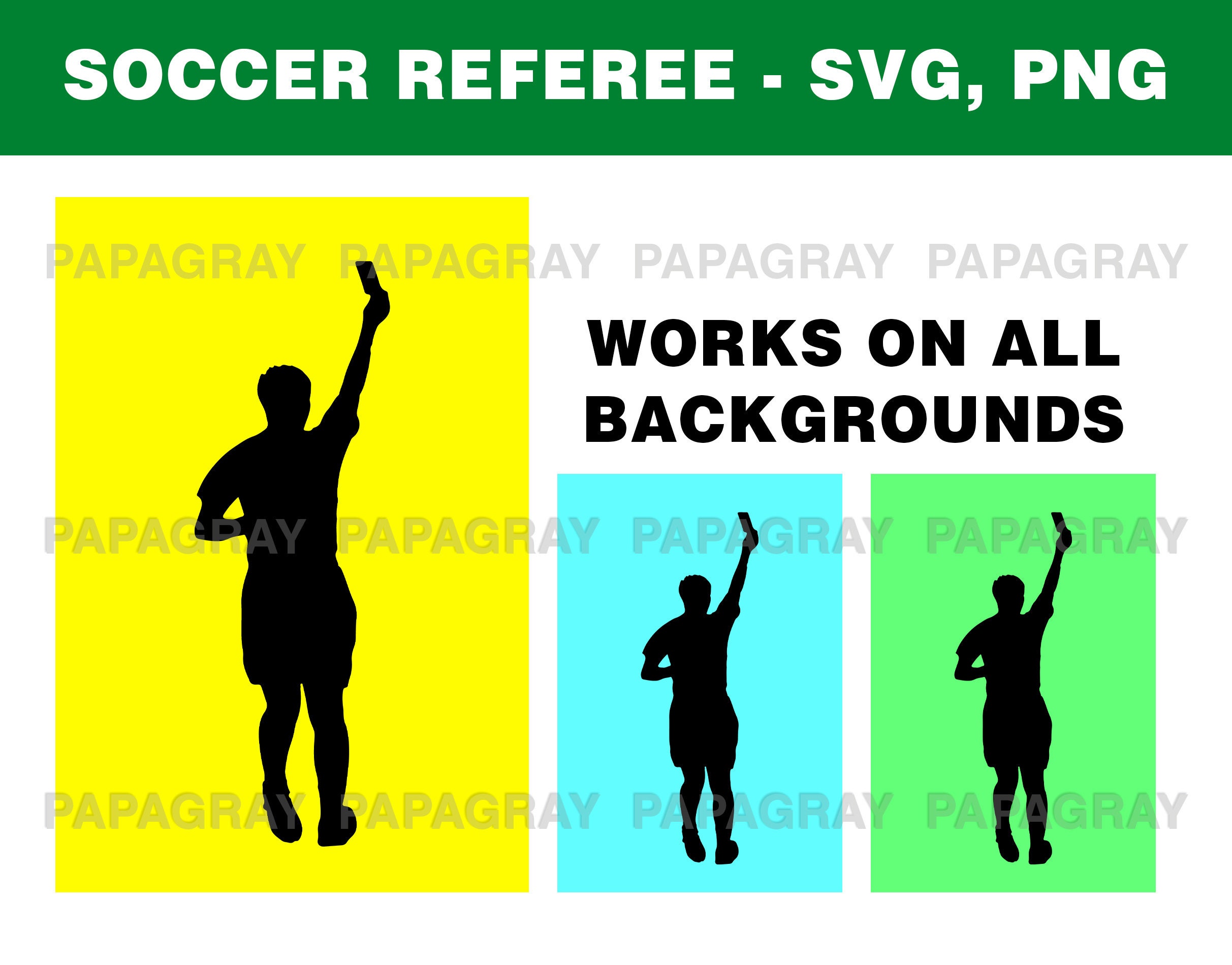 Soccer Referee Silhouette SVG Pack - 8 Designs | Digital Download ...