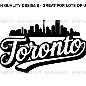 Toronto Skyline SVG Vector Bundle - 7 Designs | Digital Download ...