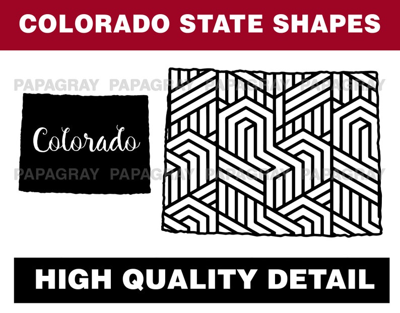 Colorado SVG Colorado State Shape Digital Download - Etsy