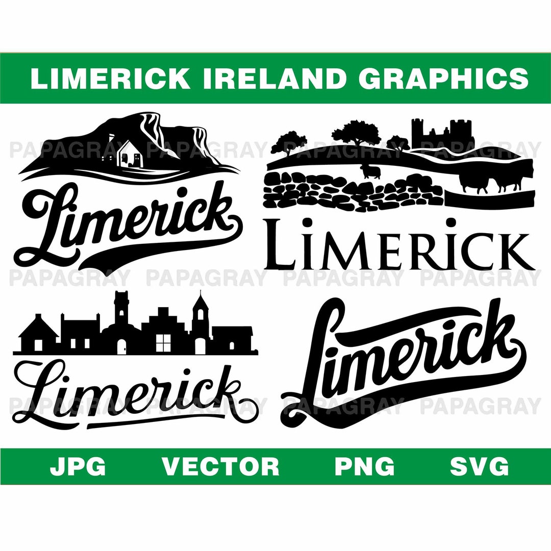 Limerick Ireland SVG Vector Graphic Bundle - 5 Designs | Digital ...