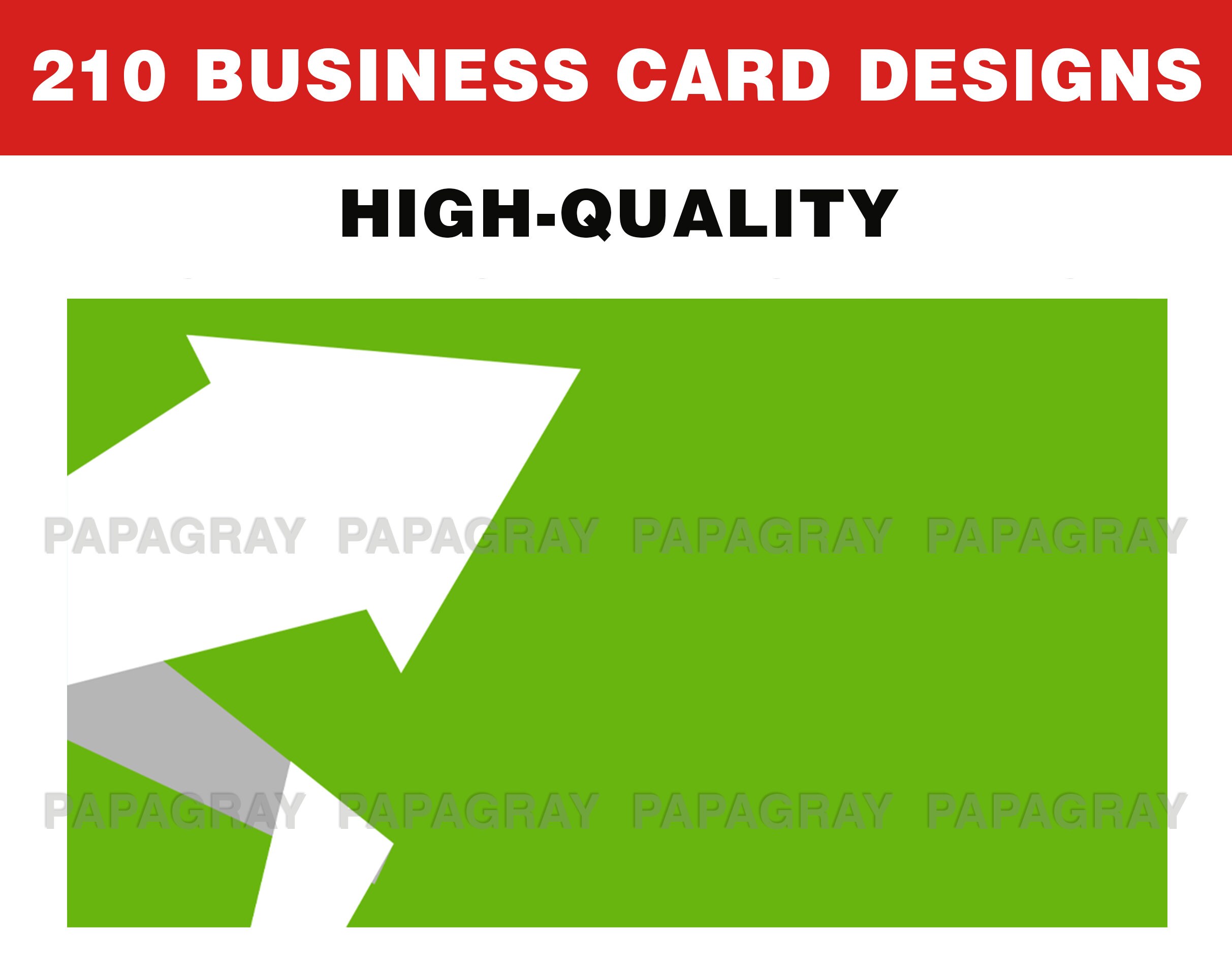 Business Card Templates Mega Pack 210 Designs Digital - Etsy