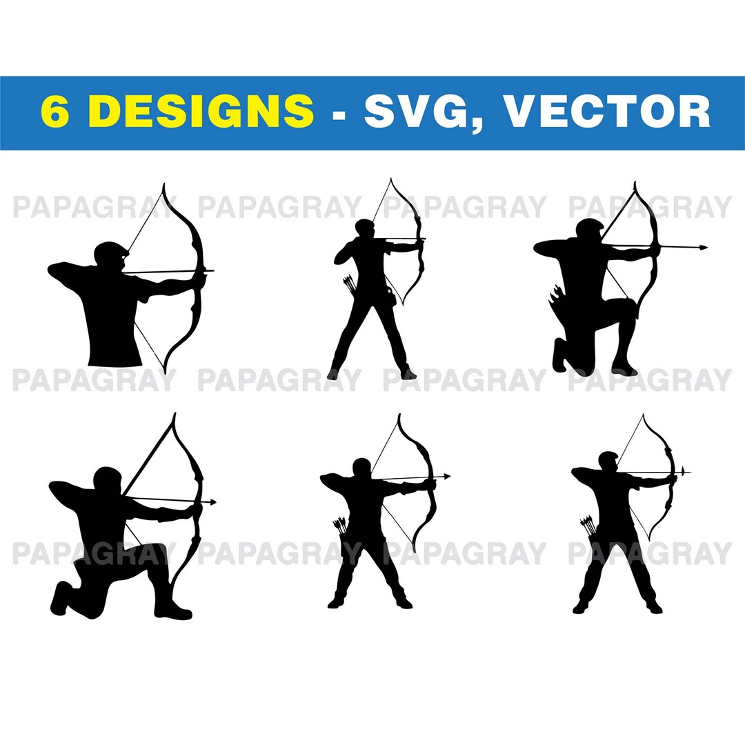 Archer SVG Bundle - 6 Designs | Digital Download | Bowman PNG ...