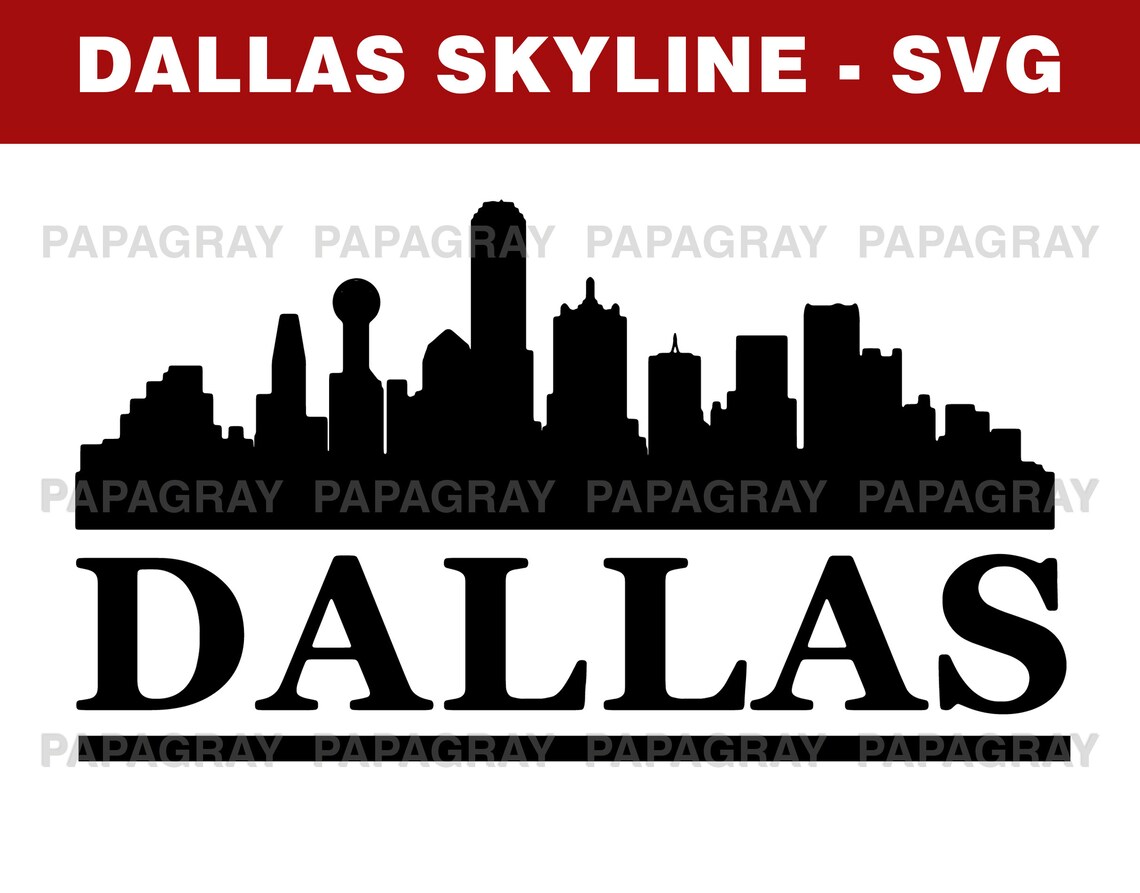 Dallas Skyline SVG Digital Download Dallas SVG Dallas - Etsy