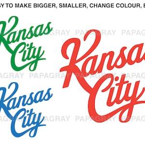 Kansas Skyline SVG Vector Bundle: 7 City Silhouette Designs (digital ...