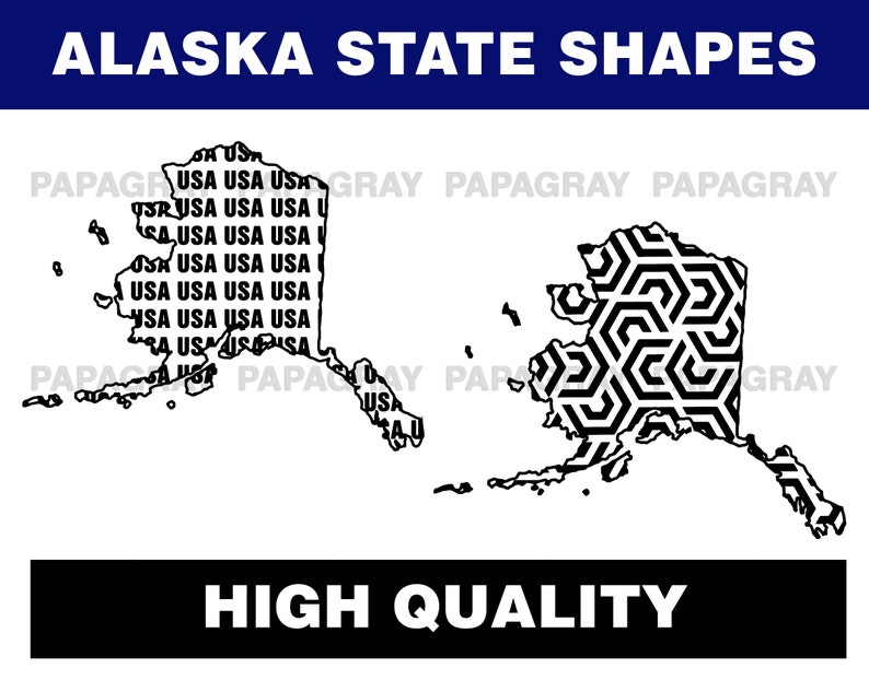 Alaska SVG Alaska State Shape Digital Download Alaska - Etsy