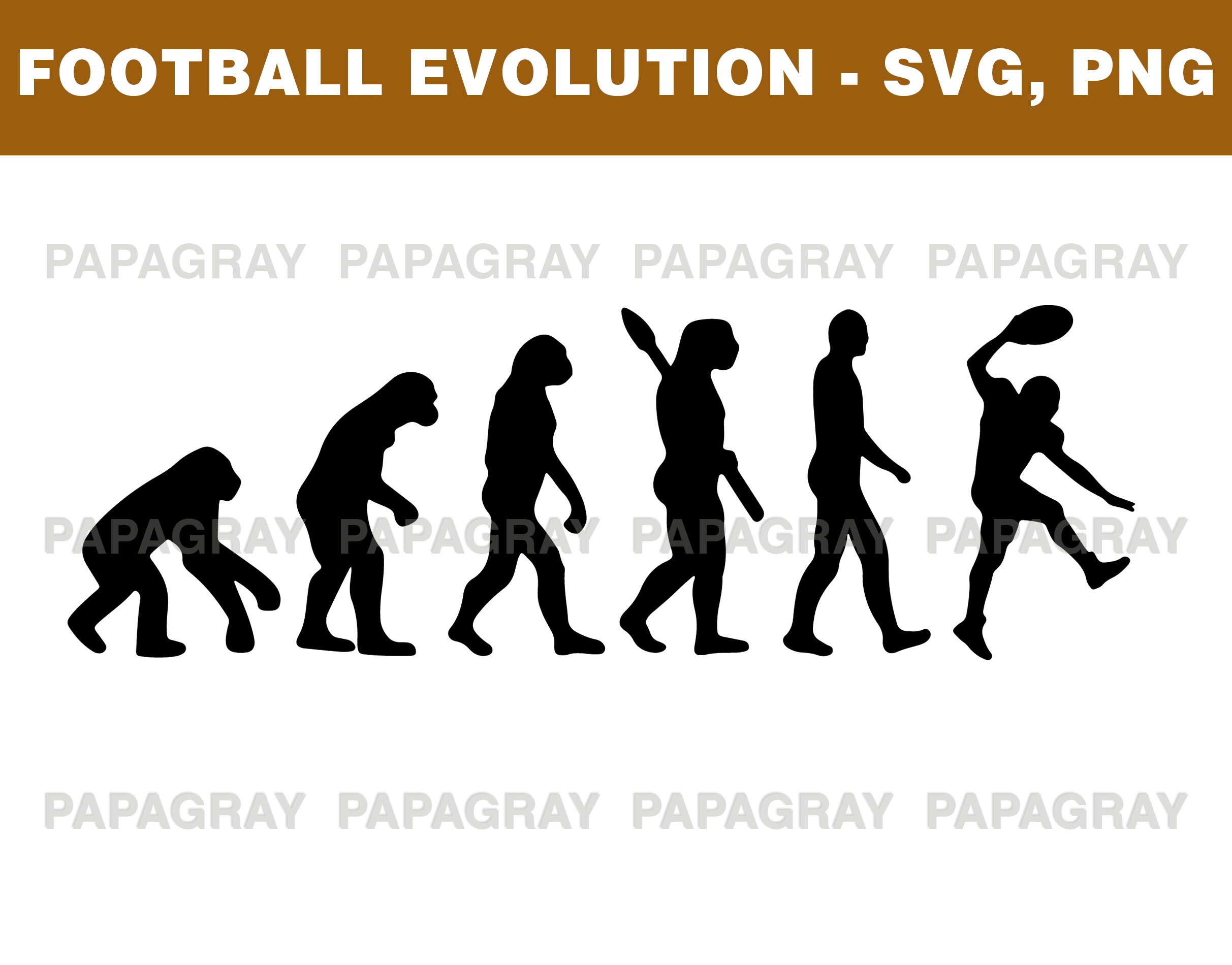 Football SVG Evolution Digital Download Football SVG | Etsy