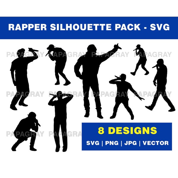 Rappers Silhouette - Etsy