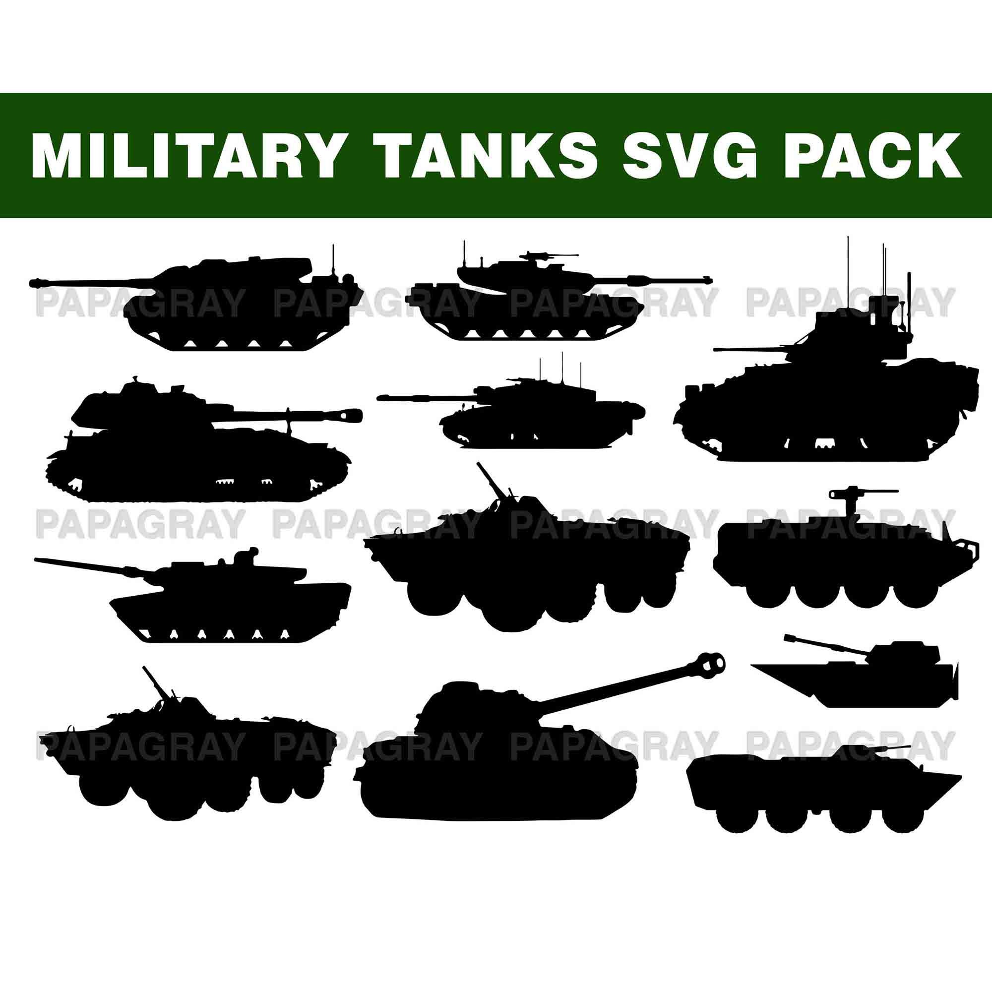 Army Tank Silhouette