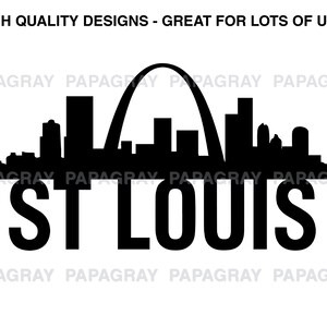 St Louis Skyline SVG Bundle - 7 Designs | Digital Download | United ...
