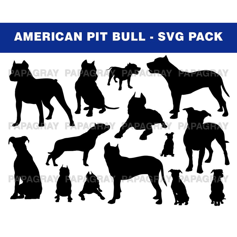 Pit Bull Svg - Etsy
