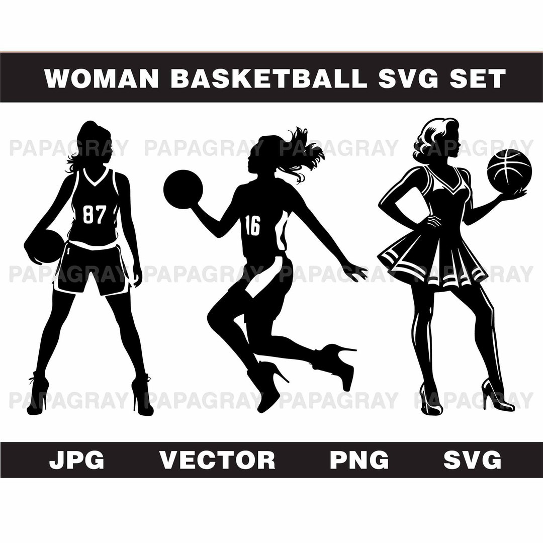 Basketball Woman SVG Vector Bundle – 6 Designs (digital Download) - Etsy