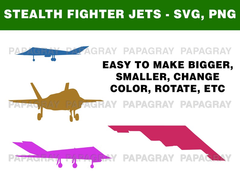 Stealth Fighter Jet SVG Pack 10 Designs Digital Download - Etsy