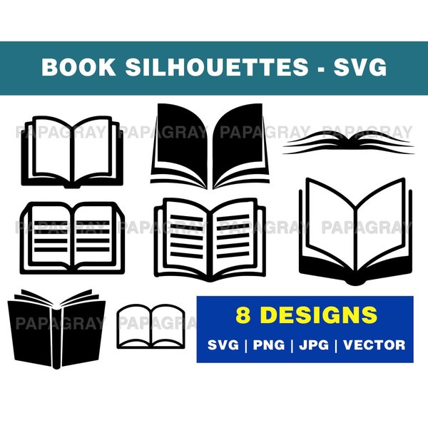 Book Svg - Etsy
