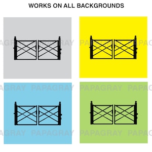 14 Gates Silhouette SVG Vector Bundle | Digital Download | Gateway ...