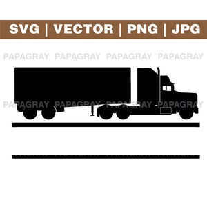 Truck Monogram SVG Vector Digital Download Lorry PNG, Mechanic, Semi ...