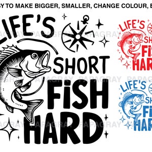 Fishing Sayings SVG Vector Bundle - 20 Designs | Digital Download ...