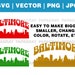 Baltimore City Skyline SVG | Digital Download | Maryland Skyline ...