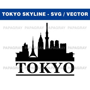 Tokyo Skyline SVG | Digital Download | Tokyo SVG, Tokyo Japan PNG ...