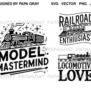 20 Model Trains Sayings SVG - 20 Designs | Digital Download | Train ...