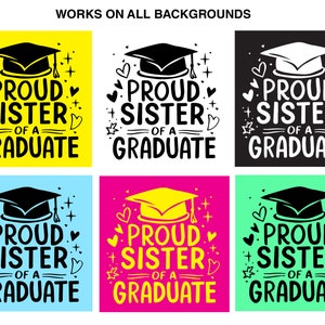 Sister of Graduate SVG Vector Bundle - 3 Designs | Digital Download ...